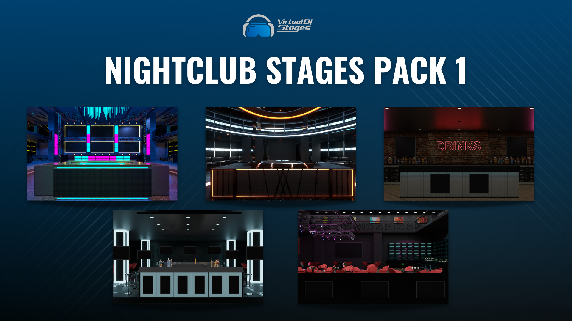 Nightclub Stages Pack 1-5 – virtualdjstages