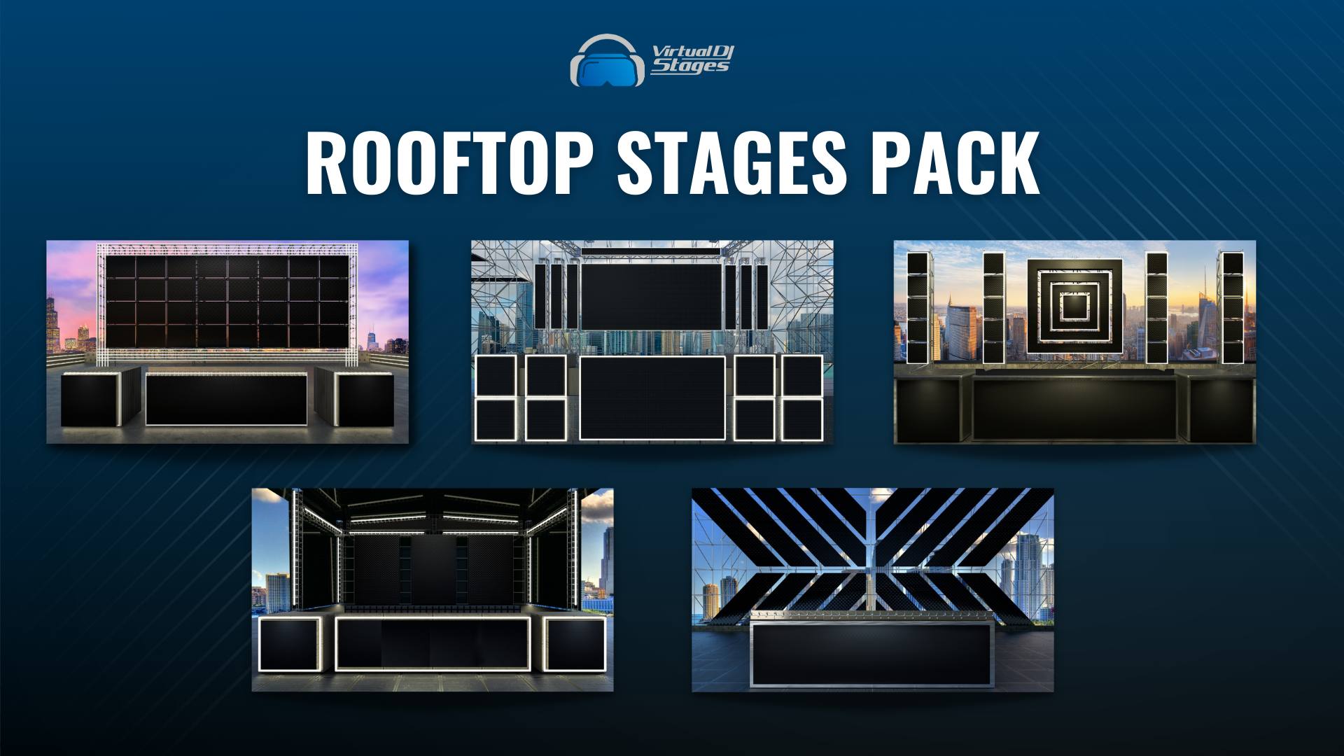 Rooftop Stages Pack 1-5 – virtualdjstages